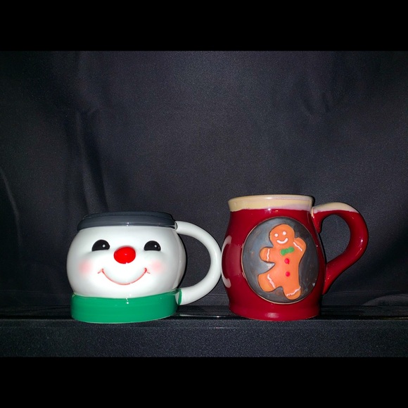 Target | Holiday | Frosty The Snowman Gingerbread Man Ceramic Mugs ...